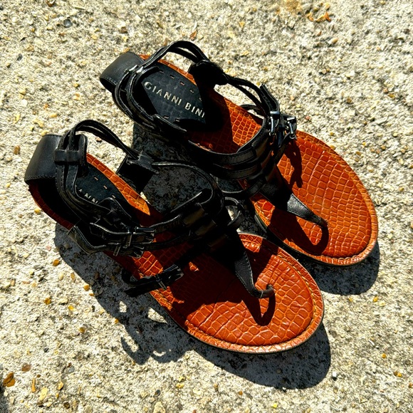Gianni Bini | Shoes | Gianni Bini Black Strappy Sandals | Poshmark